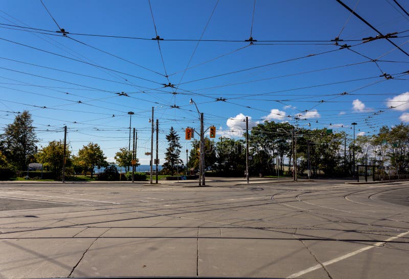 Street car cables stock image. Image of cable, silence - 35088503