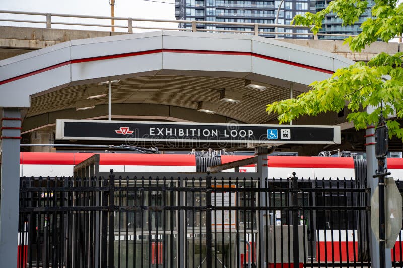 The Street Car S Exhibition Loop Station. Editorial Stock Image - Image ...