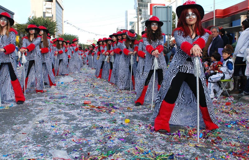 Street Carnival Parade, Limassol Cyprus Editorial Image - Image of team ...
