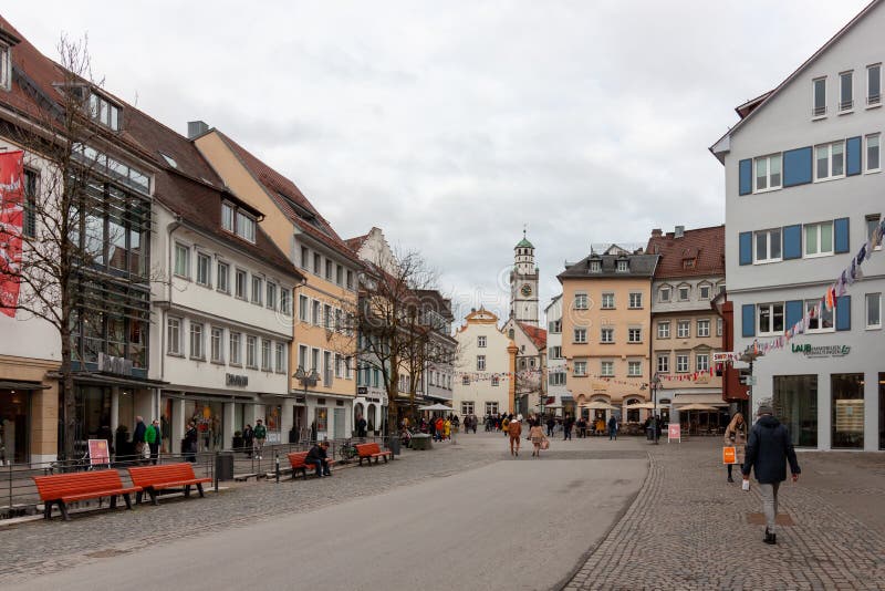 On the Street in the Centre of Ravensburg Editorial Photo - Image of ...