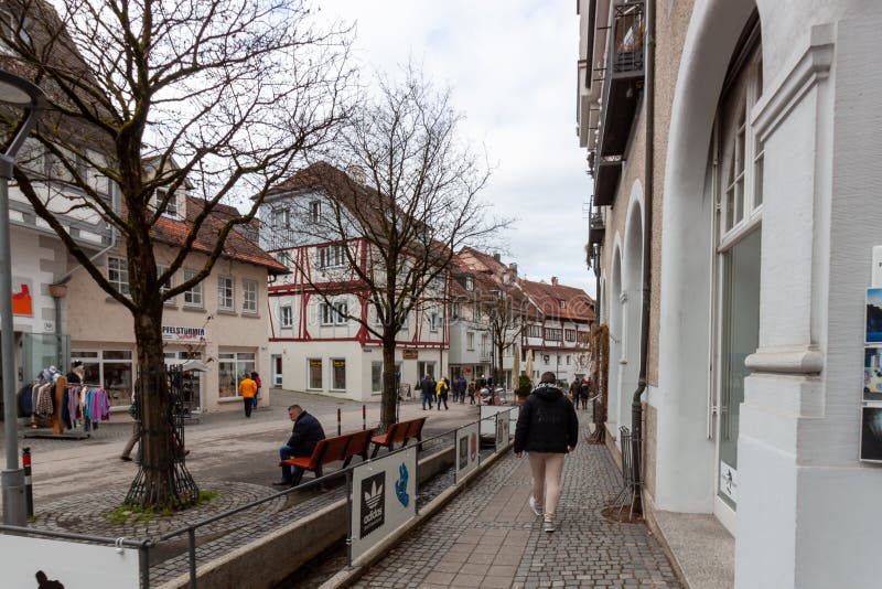 On the Street in the Centre of Ravensburg Editorial Image - Image of ...