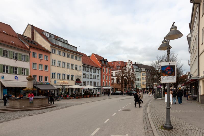 On the Street in the Centre of Ravensburg Editorial Stock Photo - Image ...