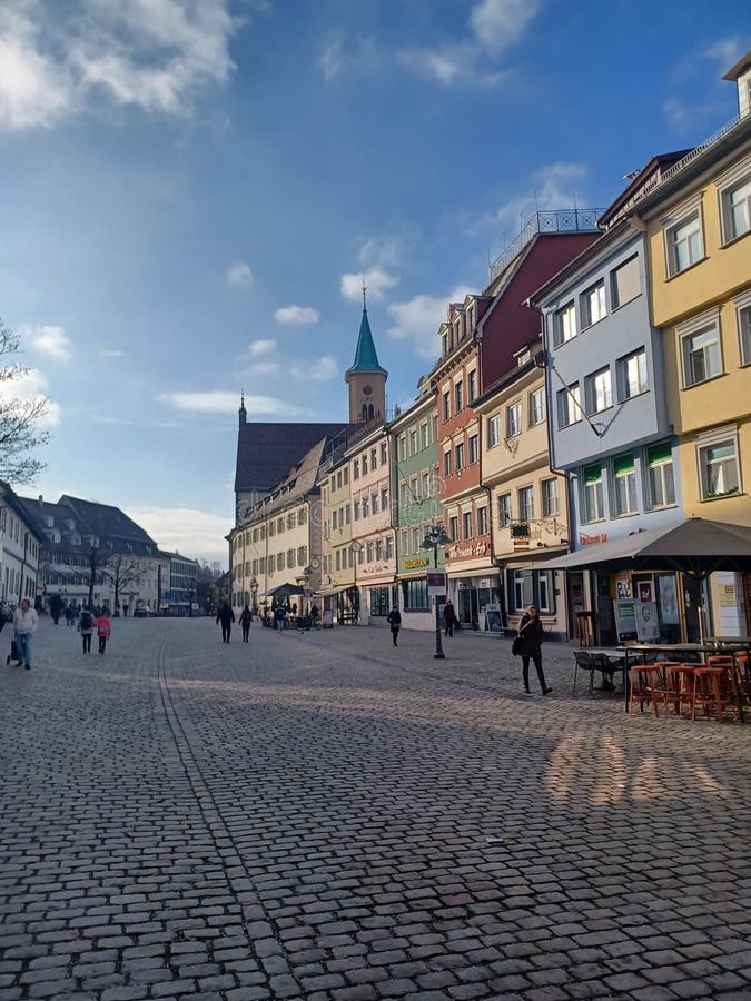 On the Street in the Centre of Ravensburg Editorial Stock Photo - Image ...