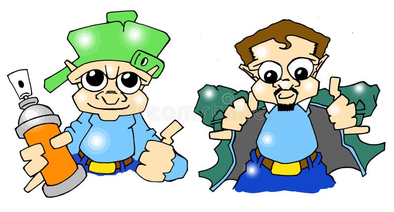 Street characters 01 stock vector. Illustration of character - 12777017