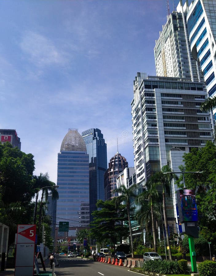 Street city jakarta editorial image. Image of building - 248520790