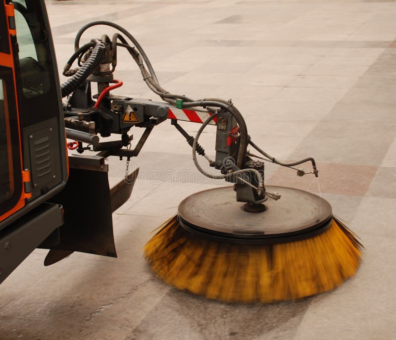 Street cleaner stock image. Image of closeup, pavement - 11276691