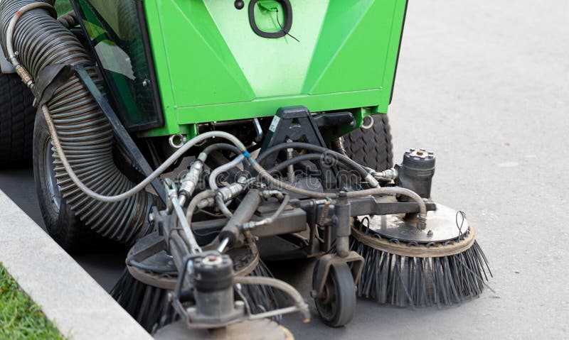 Street cleaning machine stock photo. Image of equipment - 198455132