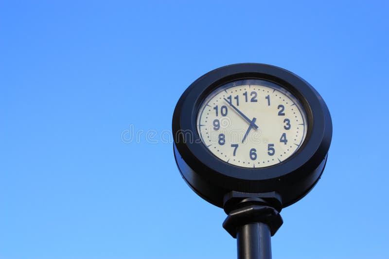 Street clock stock image. Image of street, pure, face - 10552463