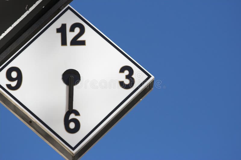 Street clock stock image. Image of road, watch, urban - 13125677