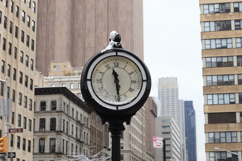 Street clock stock photo. Image of round, outdoors, design - 18822470