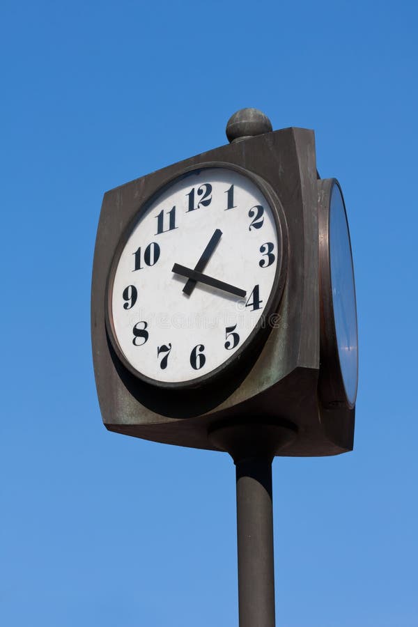 Street clock stock image. Image of analog, number, business - 31052271
