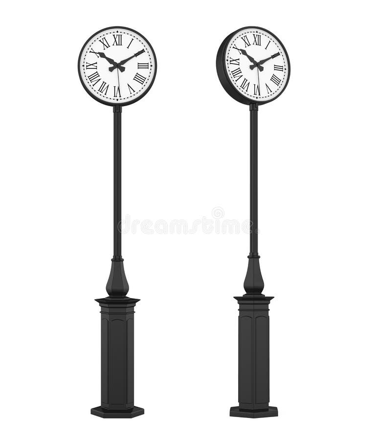 Street Clock Stock Illustrations – 3,843 Street Clock Stock ...
