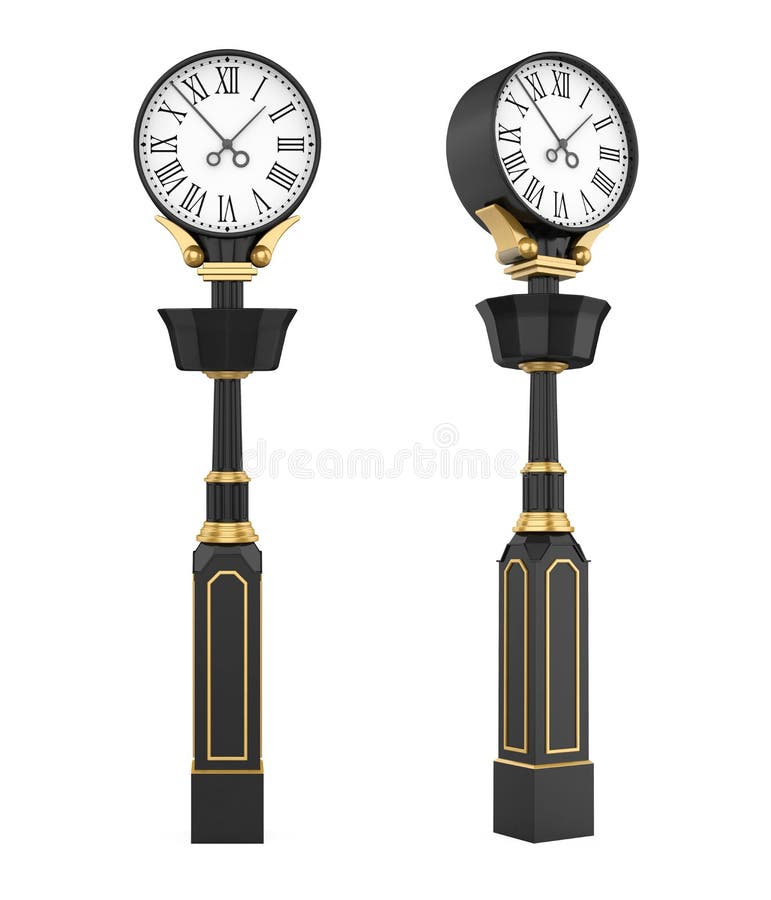 Street Clock Stock Illustrations – 3,843 Street Clock Stock ...