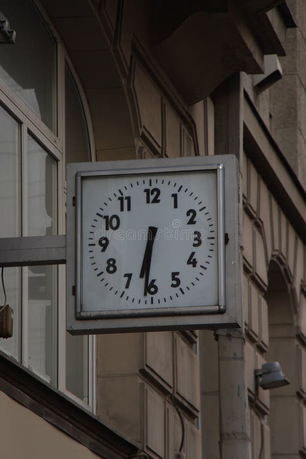 Street clock stock image. Image of design, horologe, countdown - 96412645