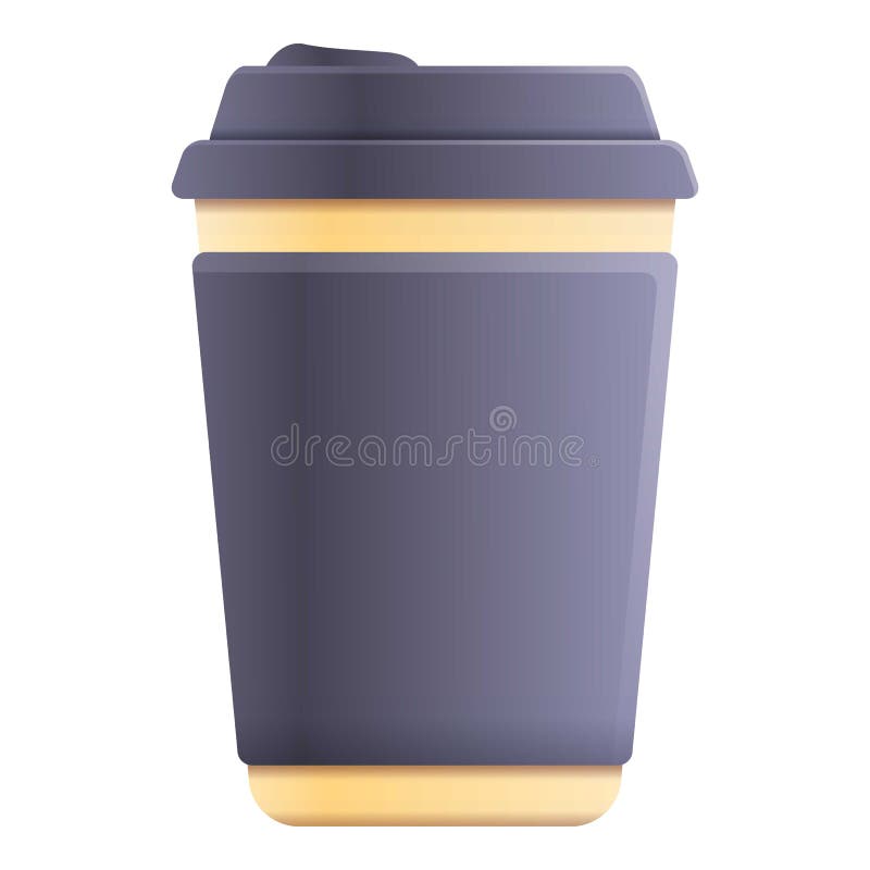 Street Coffee Cup Icon, Cartoon Style Stock Vector - Illustration of ...