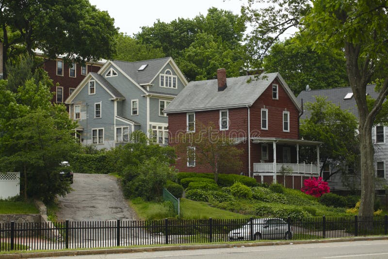 Old Salem, NC: 18th Century Main Street Homes Editorial Stock Image ...