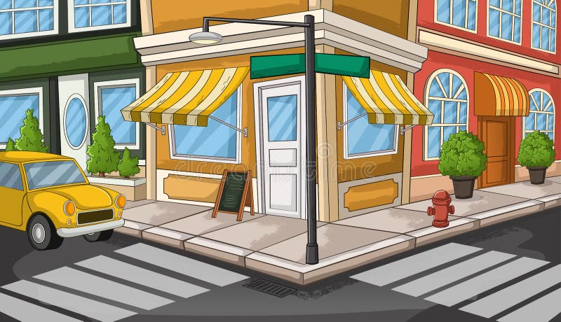 Cartoon Street Shops Stock Illustrations – 806 Cartoon Street Shops ...