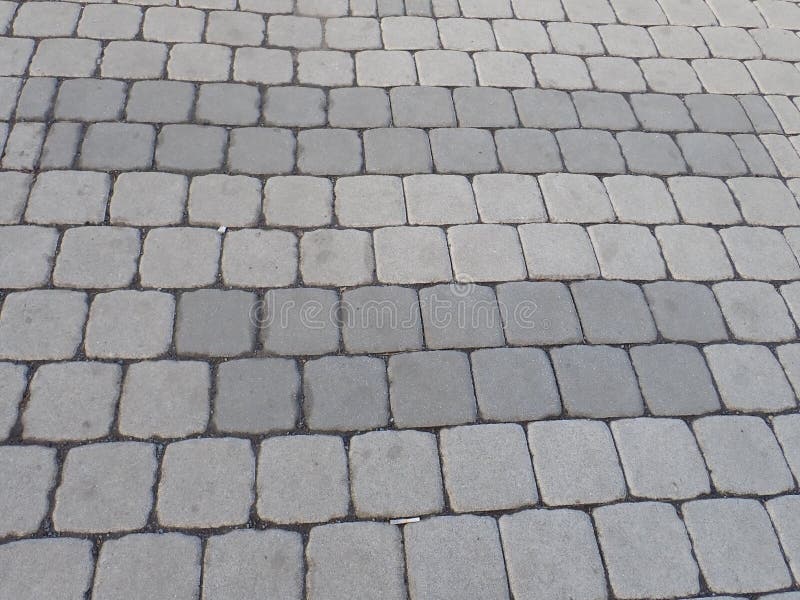 Street Concrete Cobble Tiles Pattern Stock Image - Image of surface ...