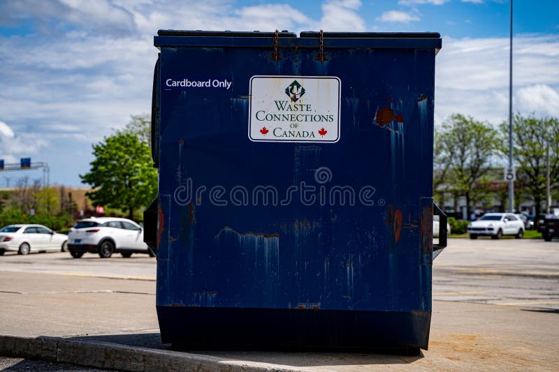 Street Container Labeled Waste Connections of Canada. Editorial Image ...