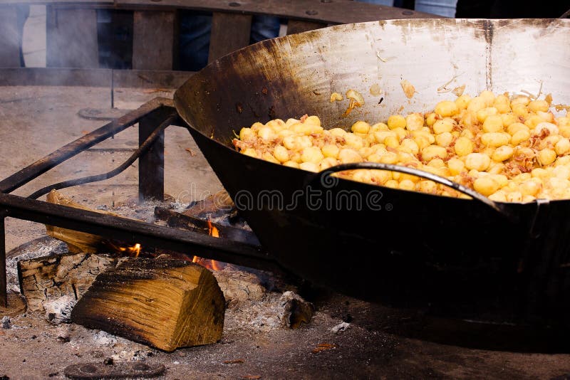 Street Cooking - Huge Pot with Food Stock Photo - Image of tradition ...