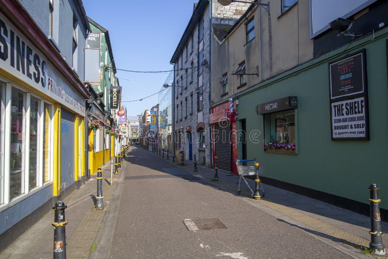 Street in Cork editorial photography. Image of blue - 204392912