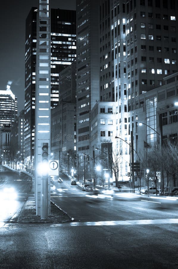 Street corner at night stock photo. Image of cityscape - 13129476