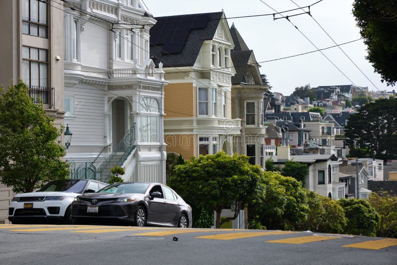 San Francisco street editorial photography. Image of palm - 253848617