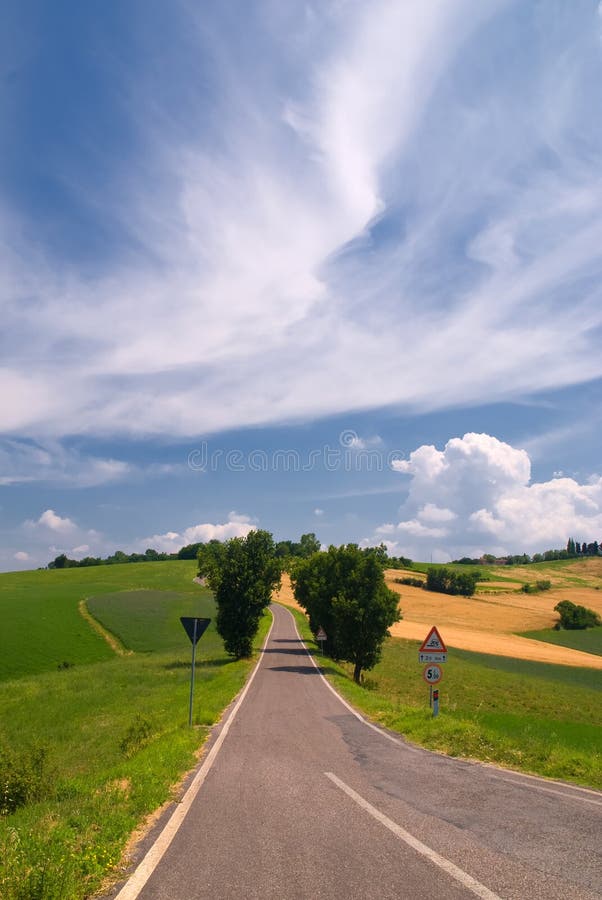 Street in countryside stock photo. Image of weather, isolated - 18225066