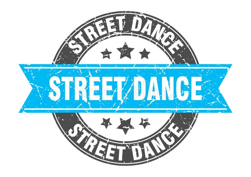 Street dance stamp stock vector. Illustration of circle - 196581697