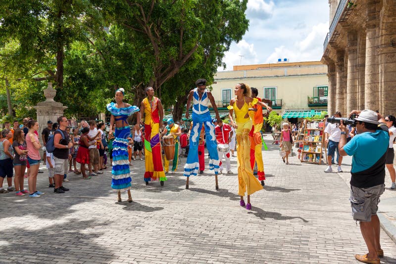 Dancers at a Carnival in Old Havana Editorial Photography - Image of ...