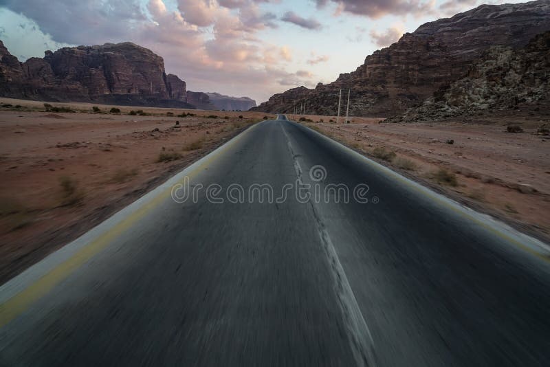 Street in the desert stock image. Image of valley, street - 81731873