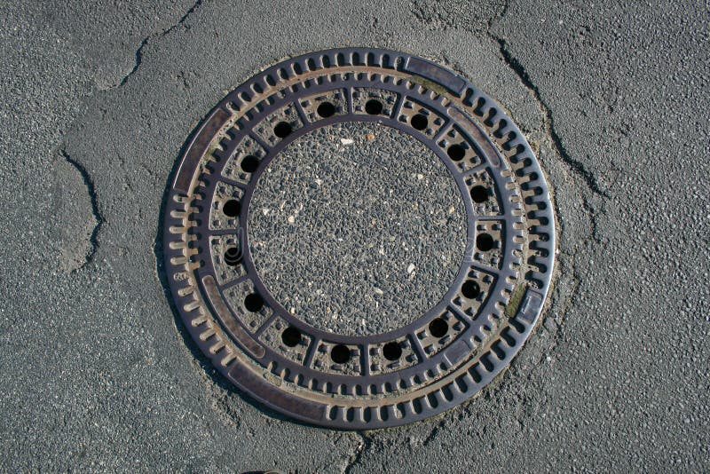 Street drain stock photo. Image of sewage, circular, water - 5148978