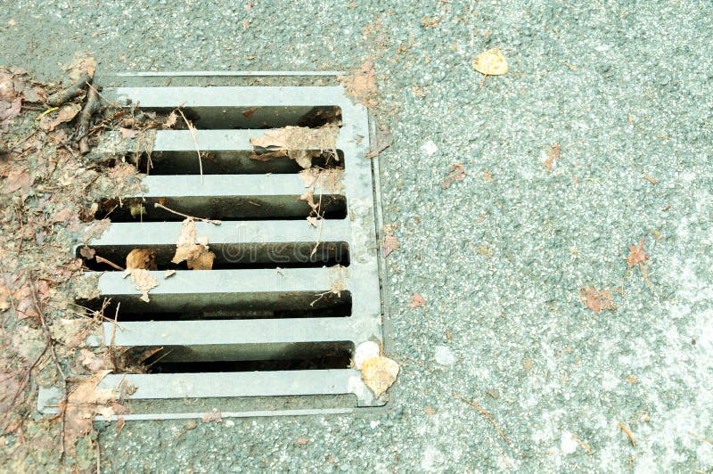 Sewer Grid. Iron Grid for Water Flow in Sewers Stock Photo - Image of ...