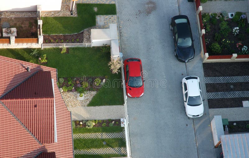 Street and driveways stock image. Image of living, houses - 2722625