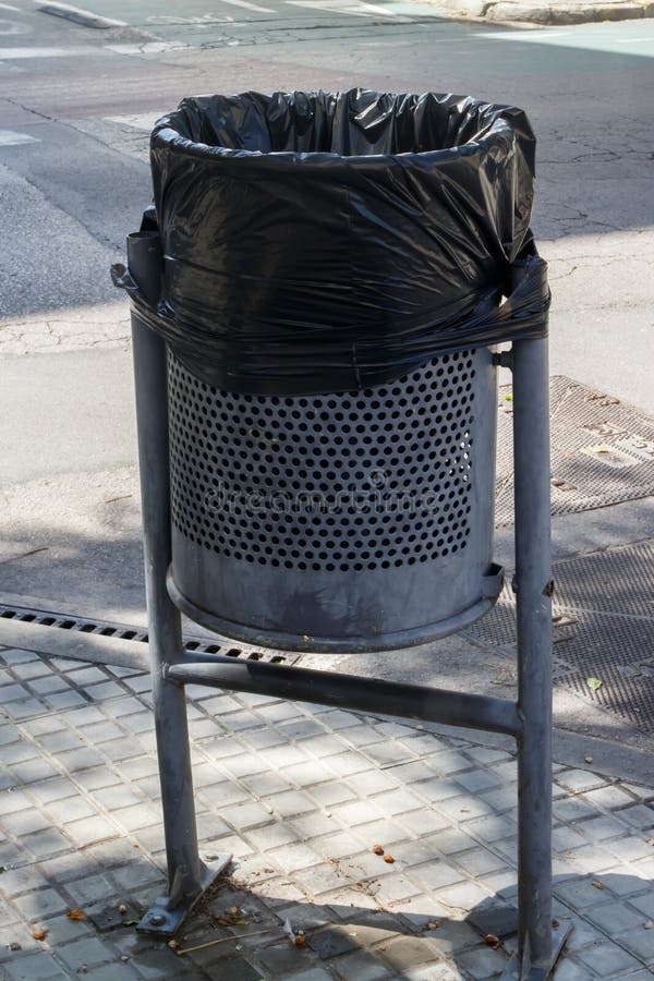Street Dust-bin stock photo. Image of four, garbage, segregate - 43996108