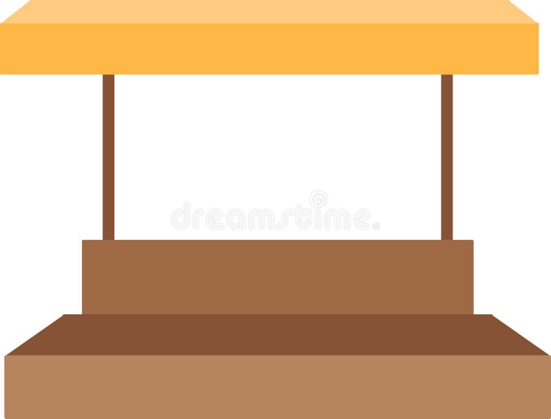 Street Farmer Shopping Stall Stock Vector - Illustration of shop ...