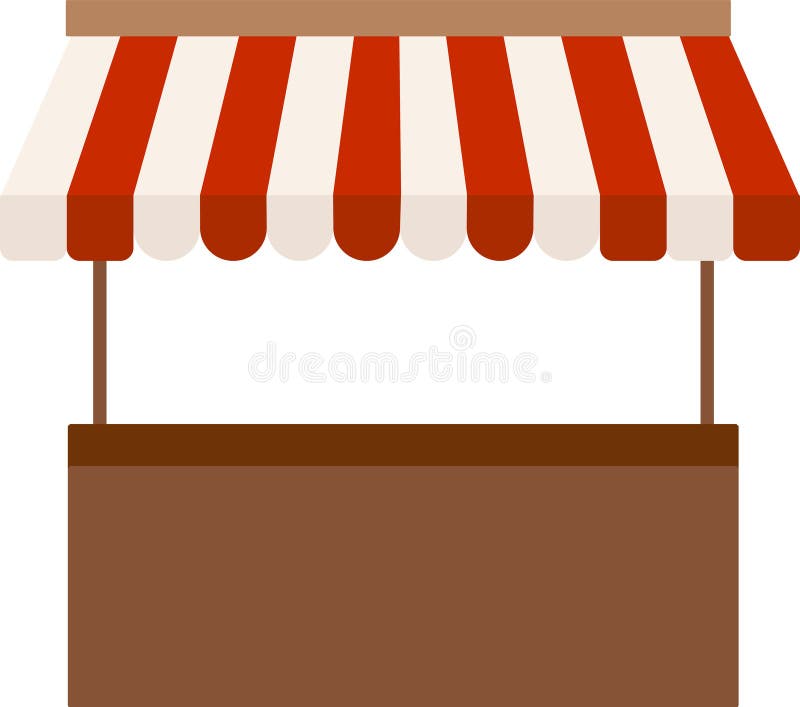 Street Farmer Shopping Stall Stock Vector - Illustration of shop ...