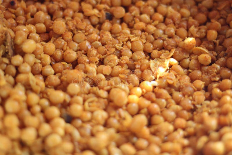 Street Food with Crushed Yellow Gram Stock Photo - Image of delicious ...