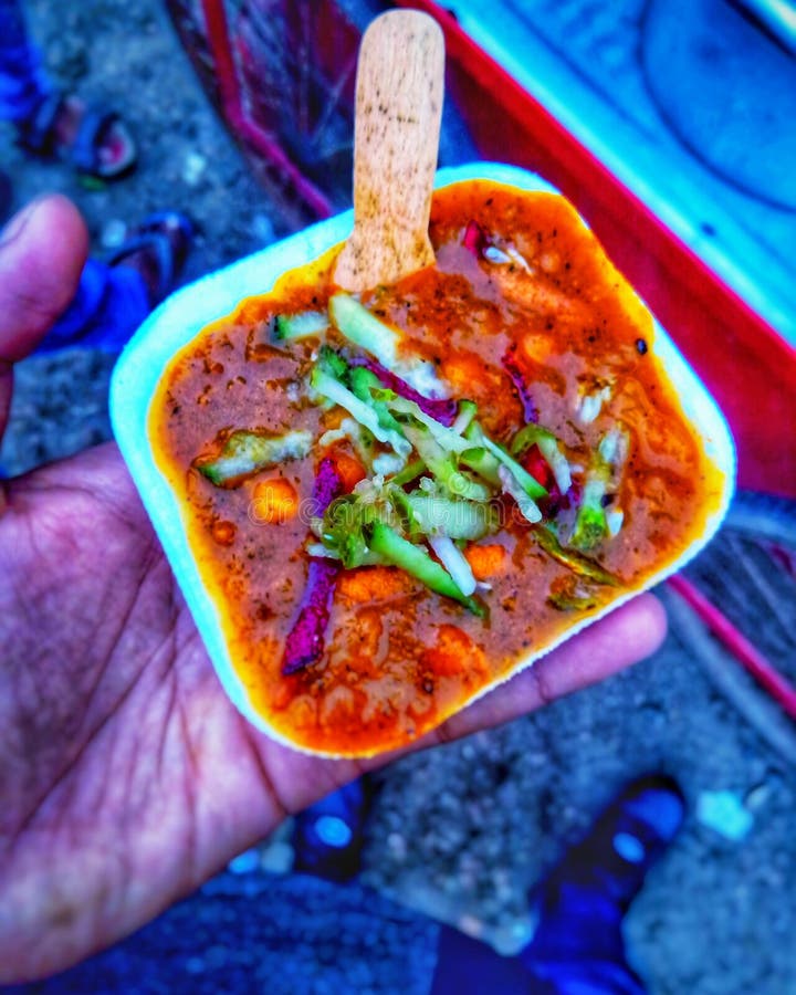 Street Food at Evening Road Side Stock Image - Image of evening, road ...