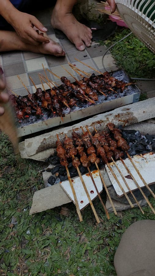 Street food Indonesia stock photo. Image of fish, food - 225063666