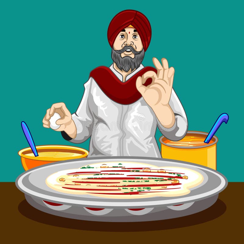 Street Food Vendor India Stock Illustrations – 88 Street Food Vendor ...