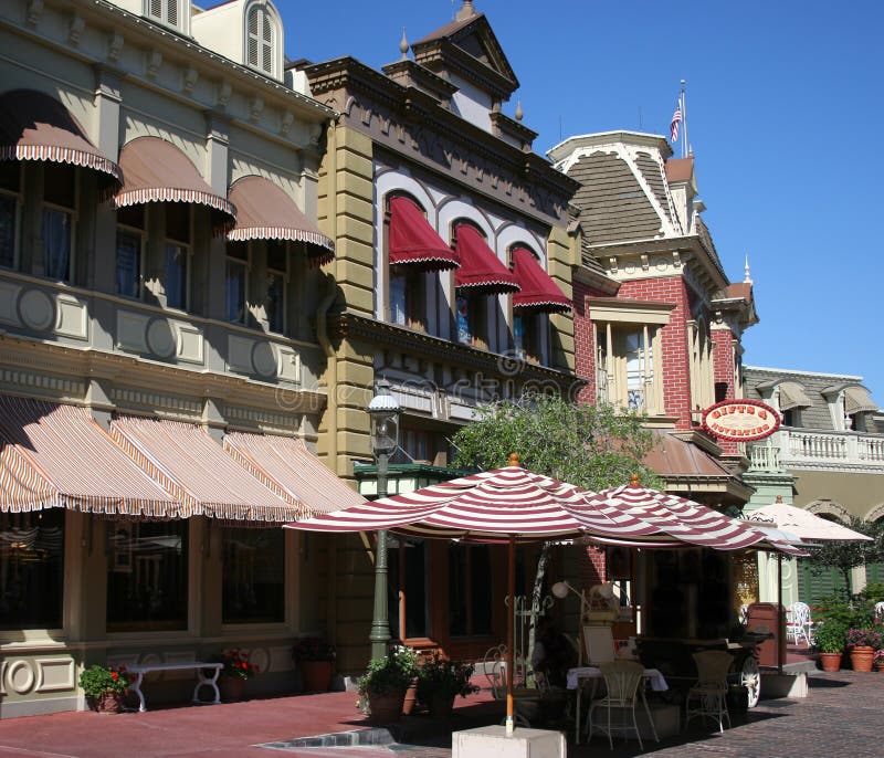 Street front stores stock image. Image of clean, street - 773735