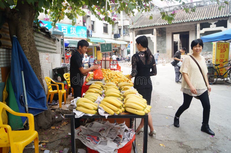 Street fruit stand editorial stock photo. Image of banana - 51578993