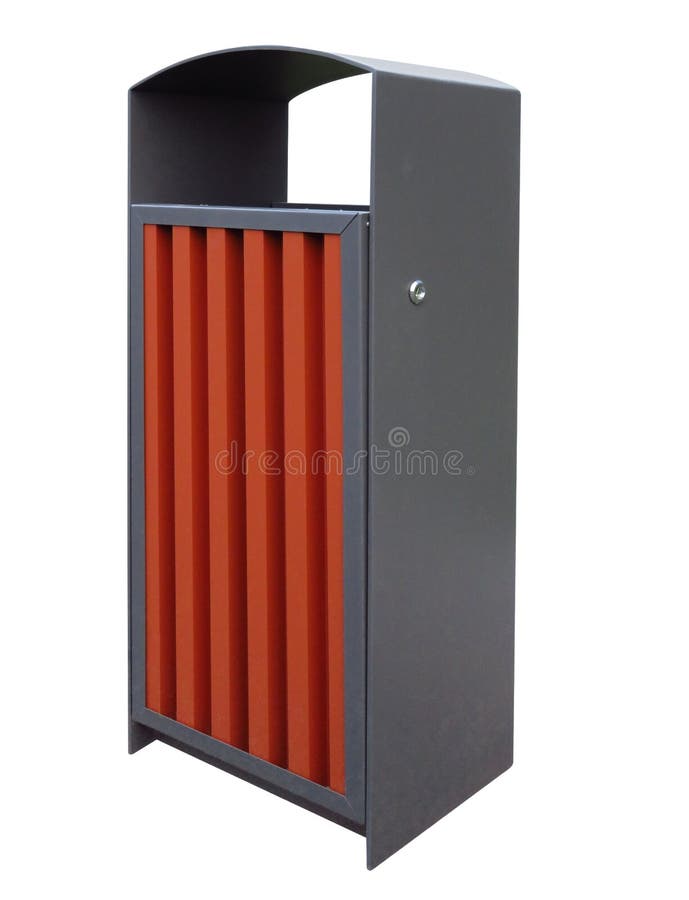 Street garbage can stock image. Image of container, path - 103614165