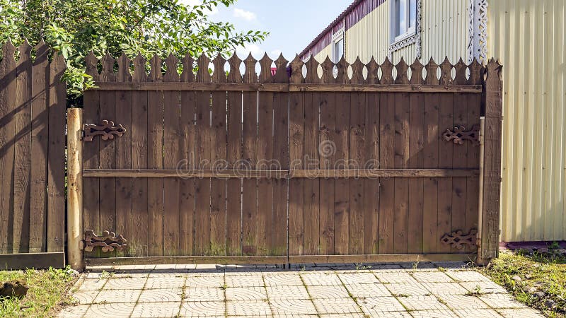 Street gate, door stock photo. Image of facade, architectural - 239794304