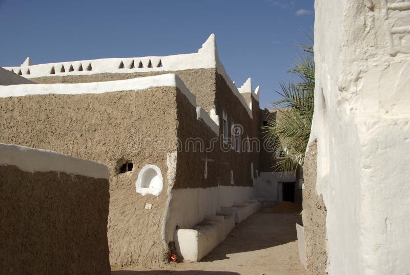 Street in Ghadames, Libya stock image. Image of building - 12389831