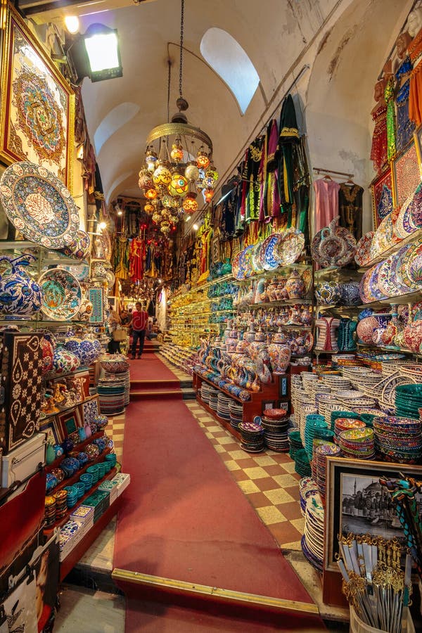 Street of the Grand Bazaar in Istanbul Editorial Stock Photo - Image of ...