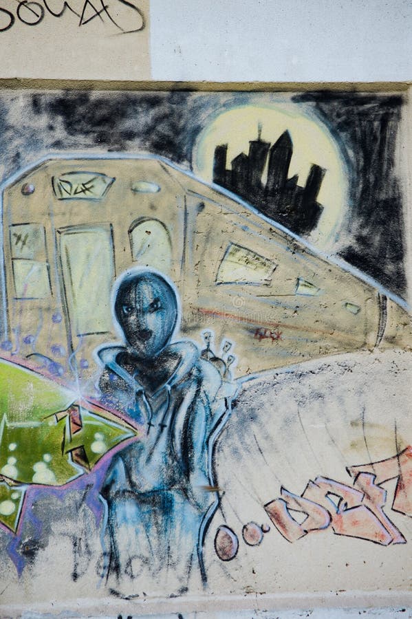 Street Graphite. Best Wallpaper Stock Image - Image of details, green ...