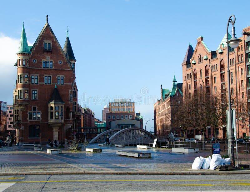 Street of Hamburg from the Road Editorial Image - Image of residence ...