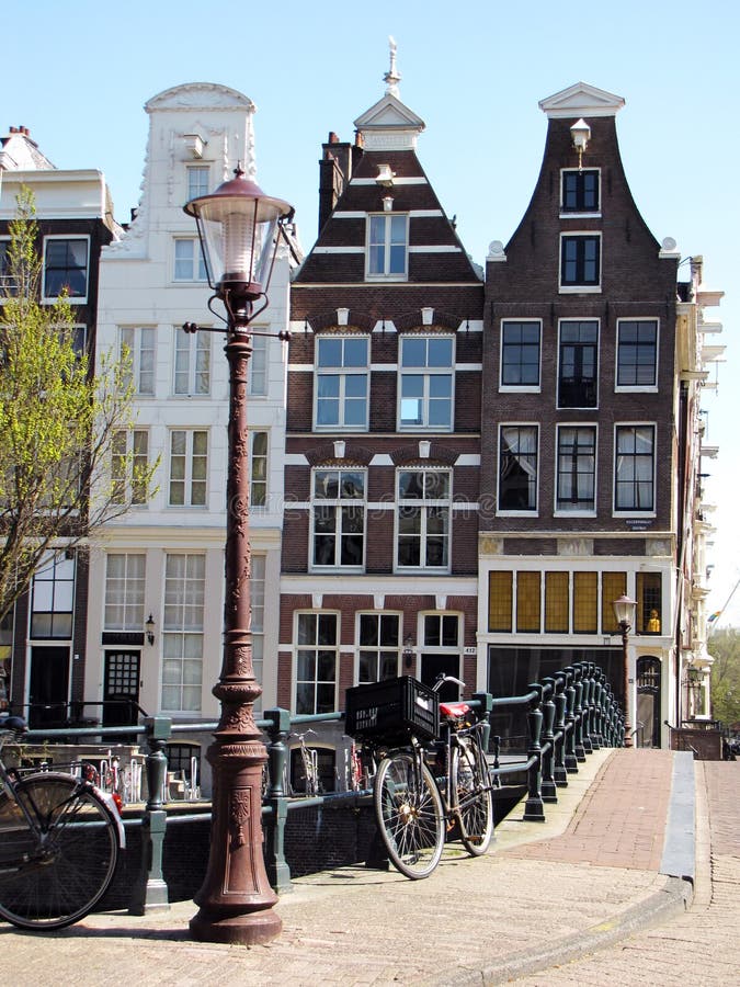 Street and House Architecture in Amsterdam Stock Photo - Image of canal ...